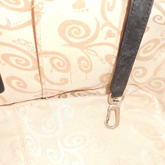 Brighton | Bags | Brighton Black Embroidered Satchel Handbag 2 Braided ...